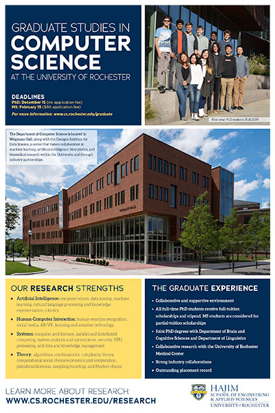 Computer Science Department : Hajim School of Engineering & Applied ...