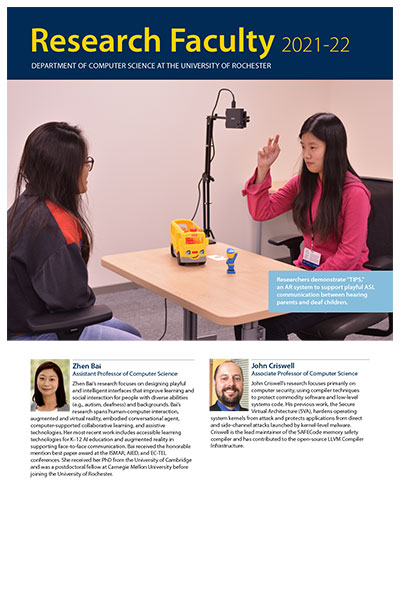 Computer Science Department : Hajim School of Engineering & Applied ...